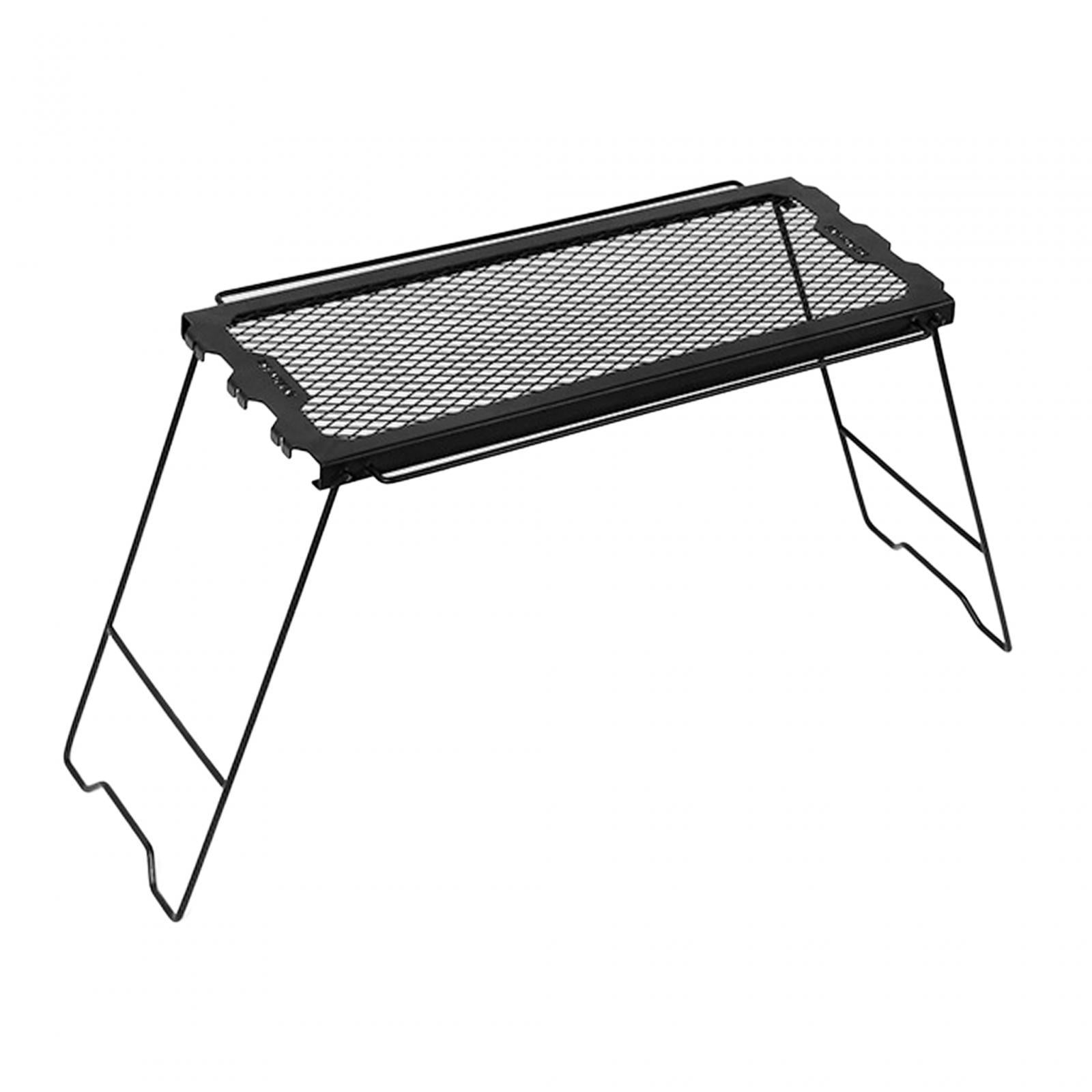 Folding Camping Table Camping Cooking Grate over Fire Foldable Outdoor ...