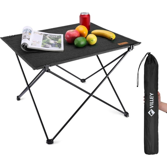 Folding Camping Table with Carry Bag, Portable Lightweight Beach Table ...