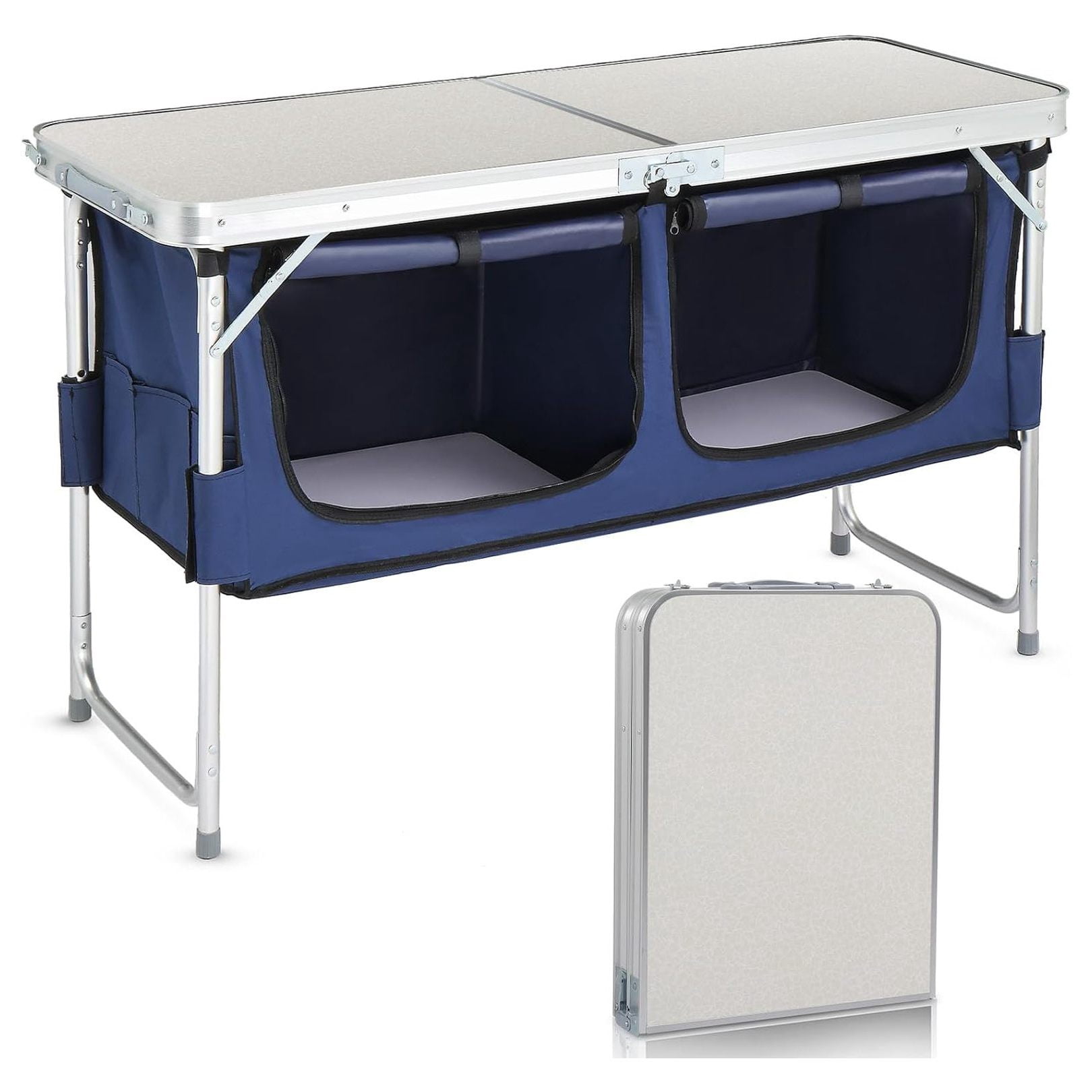 Folding Camping Table,Outdoor Aluminum Folding Table,Lightweight Height ...