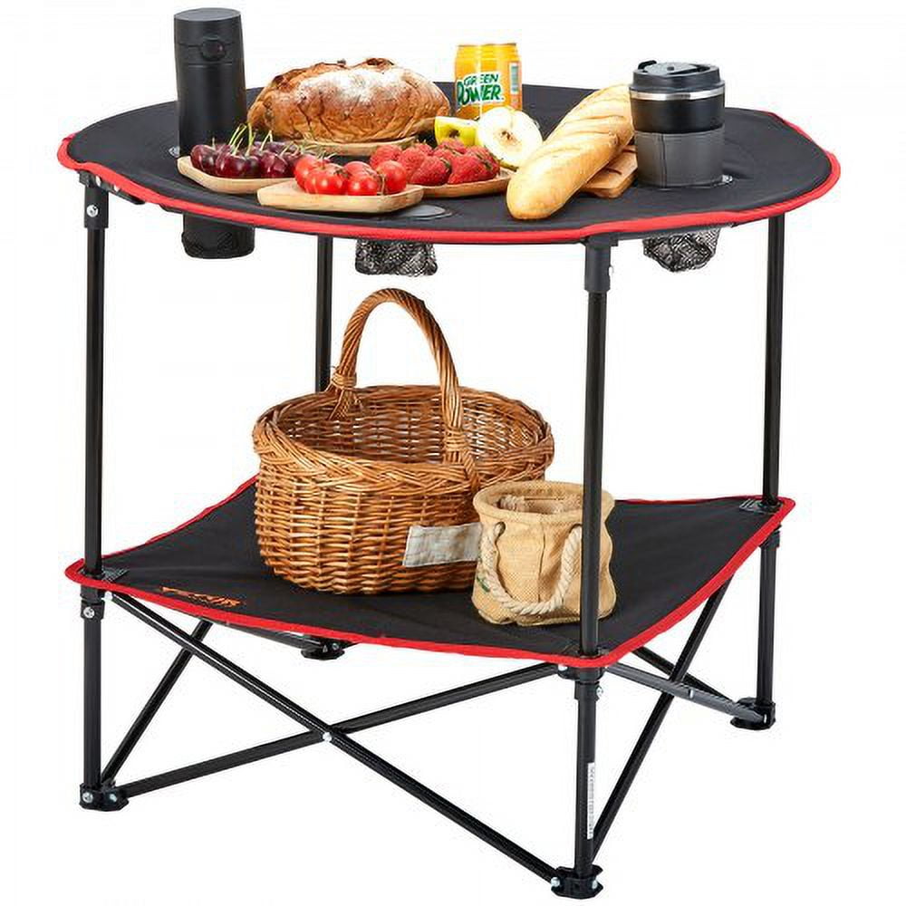 Folding Camping Table, Outdoor Portable Side Tables, Lightweight Fold ...