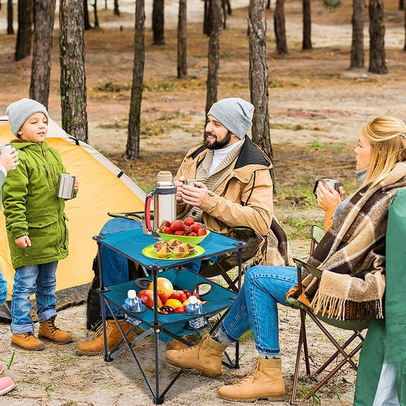 Folding Camping Table, Portable Outdoor Picnic Table, Lightweight ...