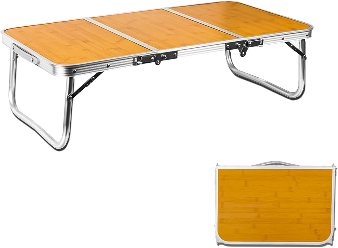 Folding Camping Table Portable Outdoor Table with Storage Bag 3 Fold ...