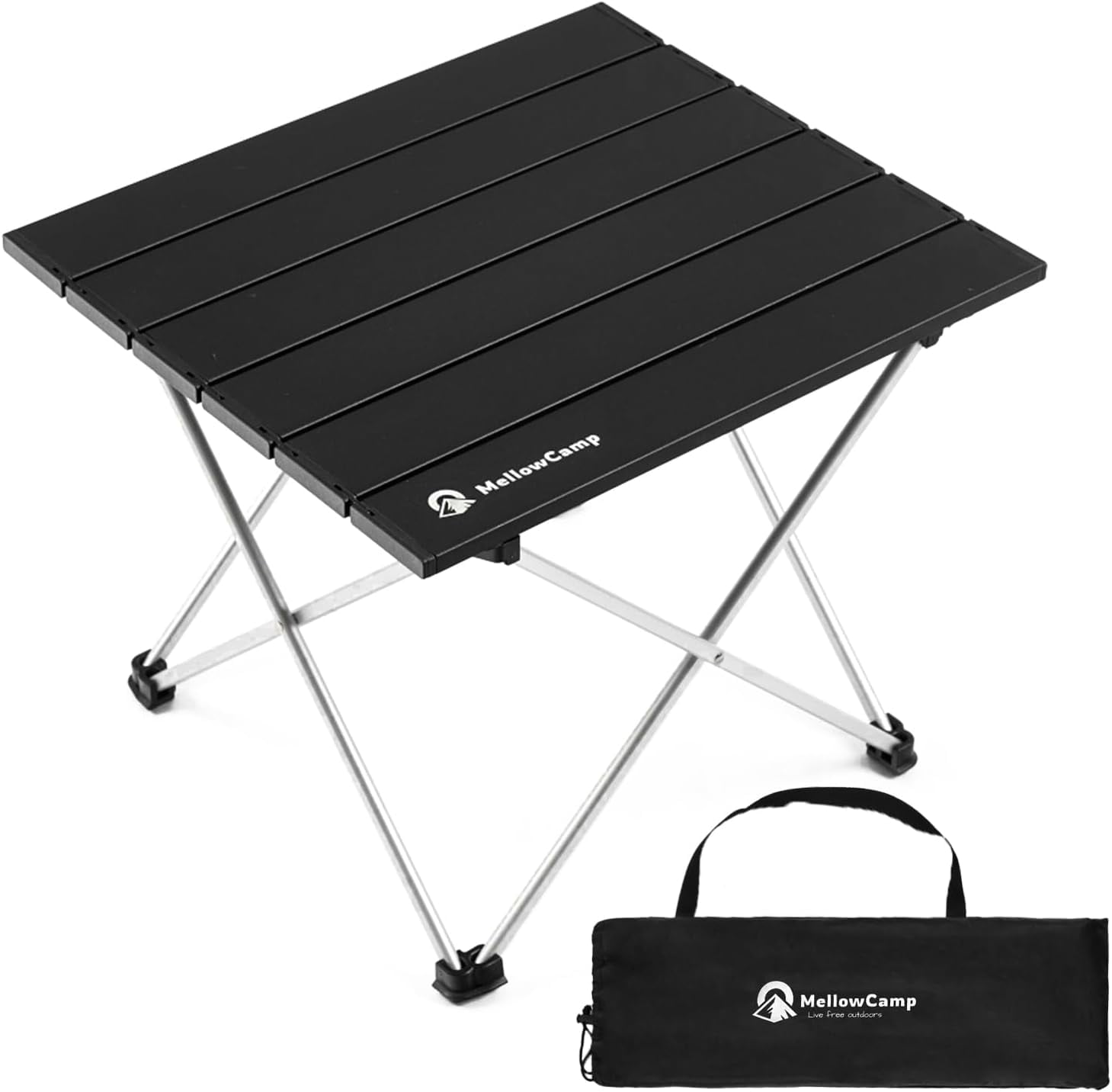 Folding Camping Table with Ultralight Aluminum Frame & Carry Bag Small ...