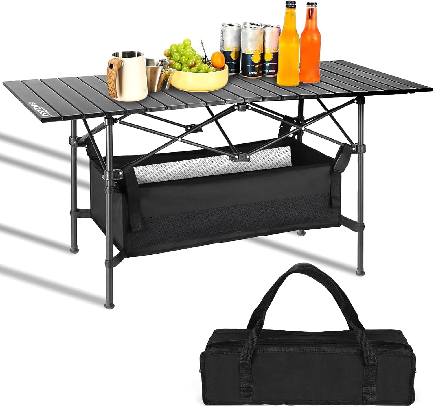 Folding Camping Tables that Fold Up Lightweight,Aluminum Roll Up ...