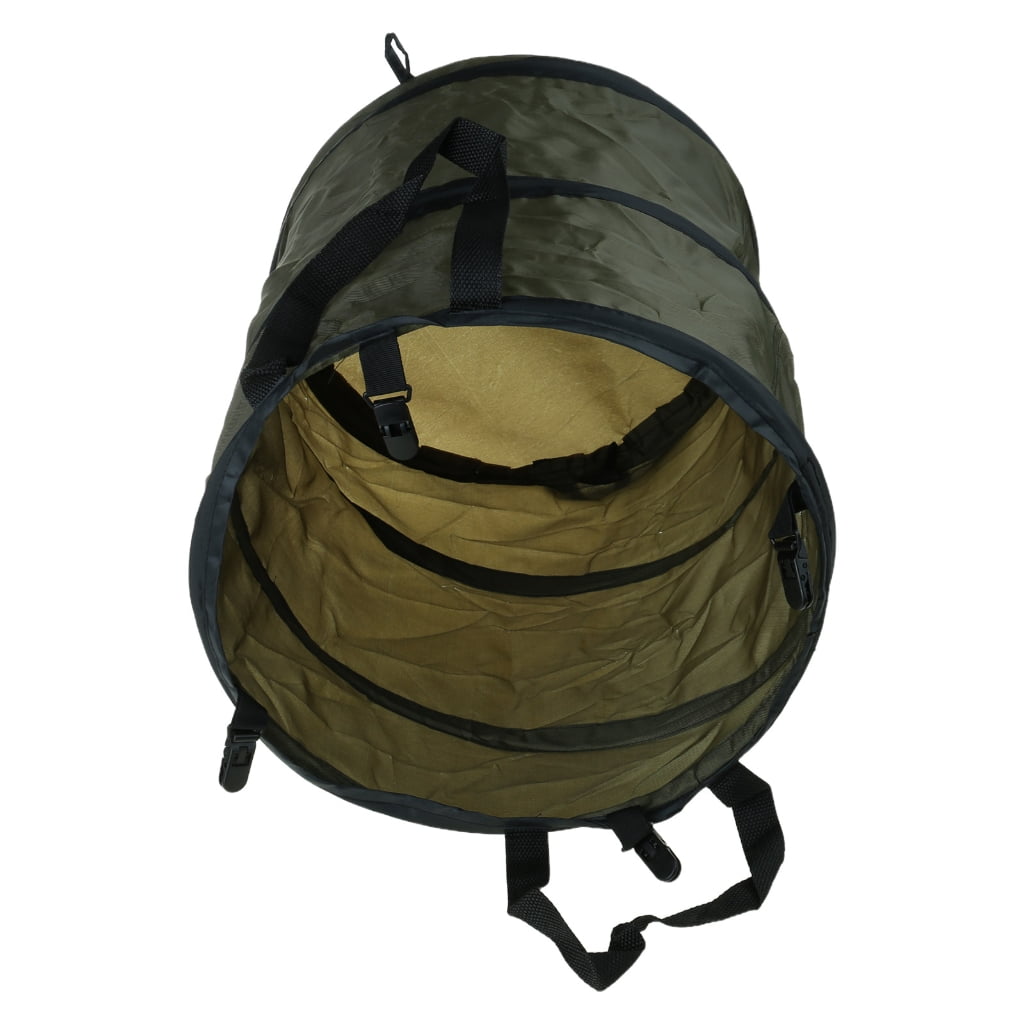 7829 Outdoor Camping Trash Can Portable Garbage Bin Lightweight Round ...