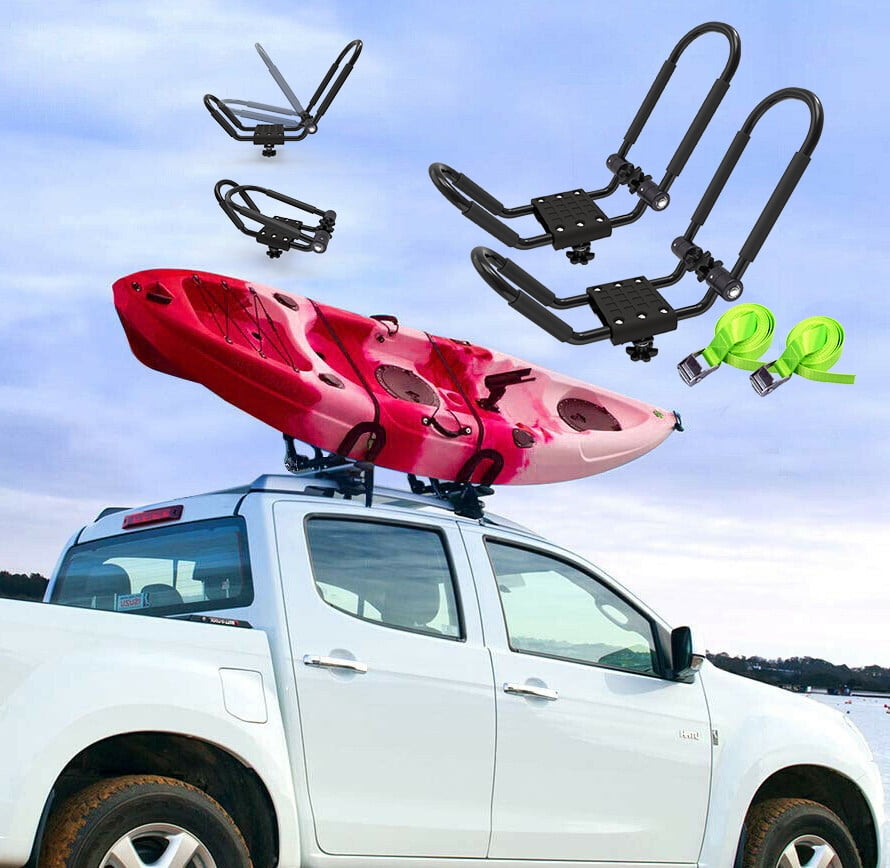 Folding Canoe Boat Kayak Roof Rack Car SUV Truck Top Mount Carrier J ...