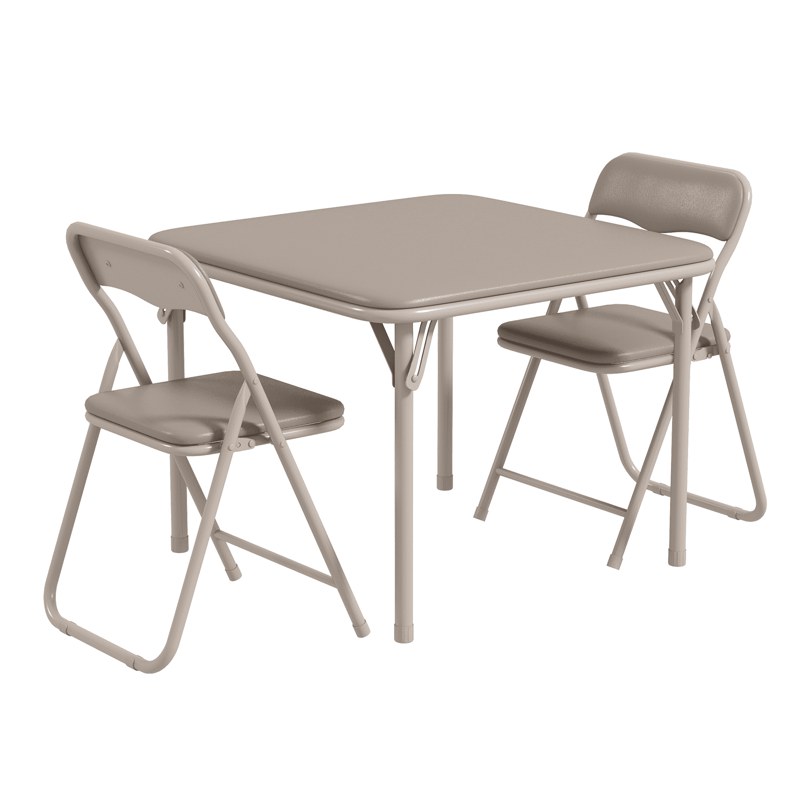 DSstyles Folding Card Table & Chairs Set, 3pk, Portable Space-Saving ...