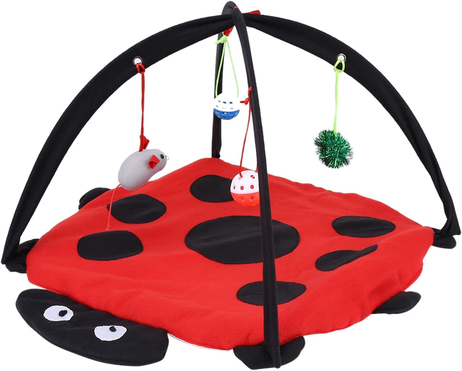 Folding Cat Activity Play Mat Tent, Interactive Cat Activity Toy ...