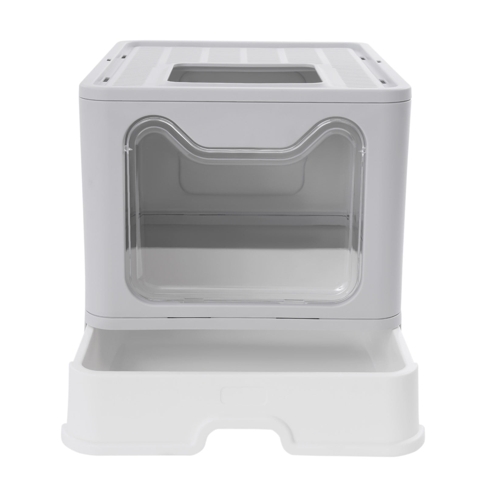 Folding Cat Litter Box for Cats Weighing Less than 22.05 Pounds and ...