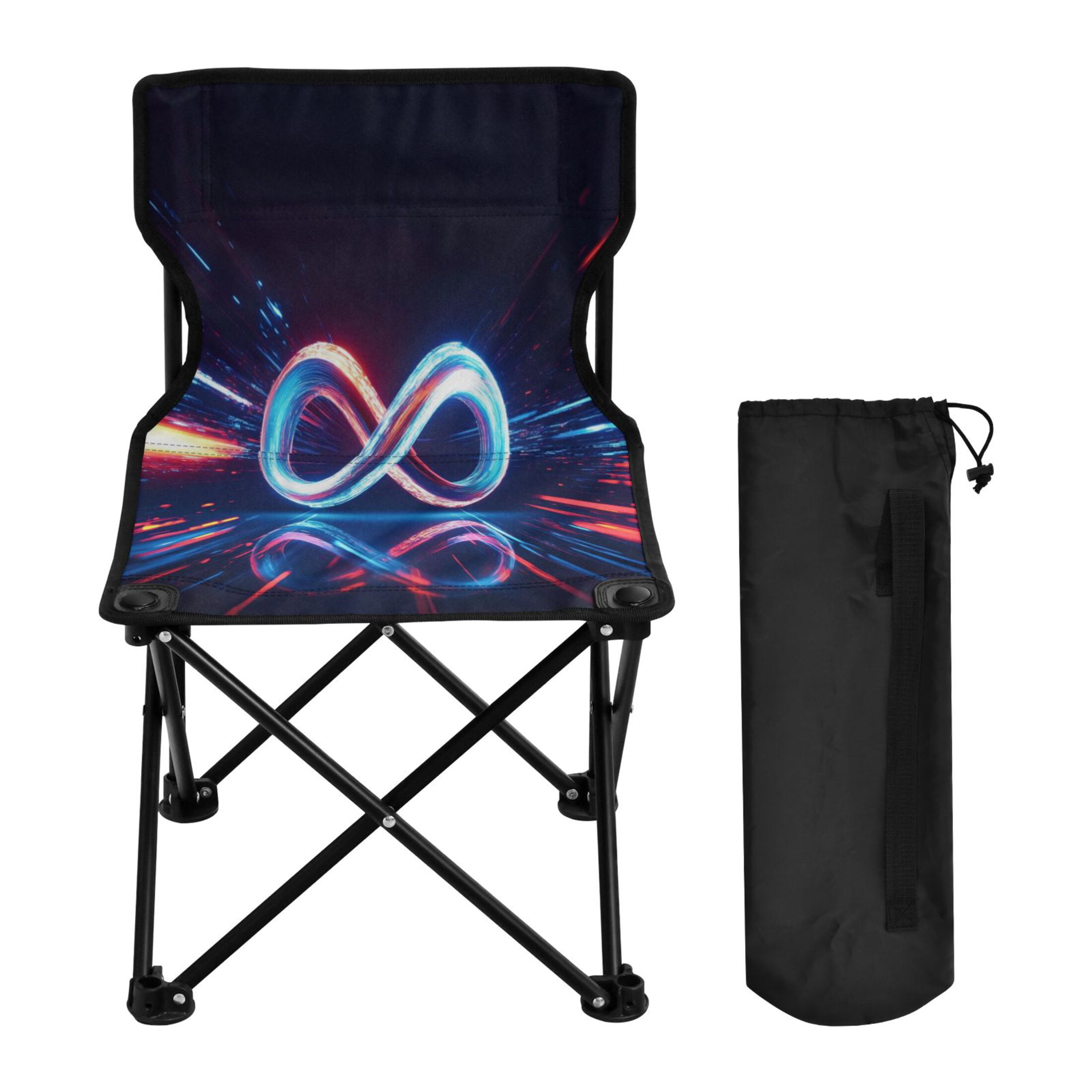 Folding Chair 220lb Capacity The Infinity Symbol Camping Chairs for ...
