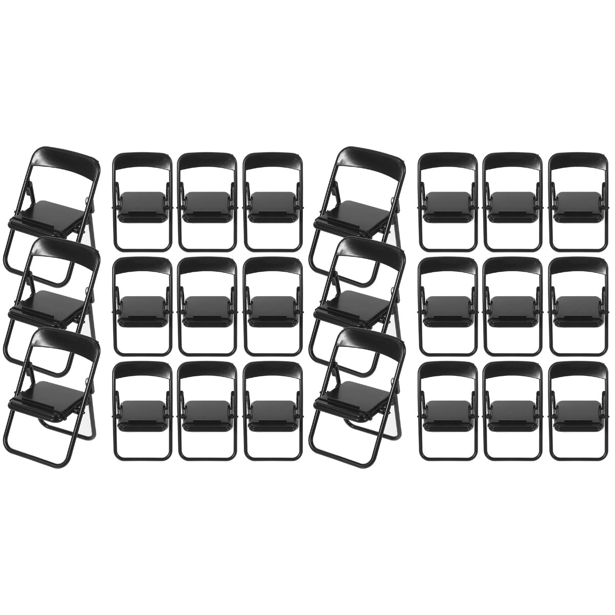 Folding Chair 30 Pcs Mini Phone Holder Tiny Prop Smartphones Desk Dolls ...