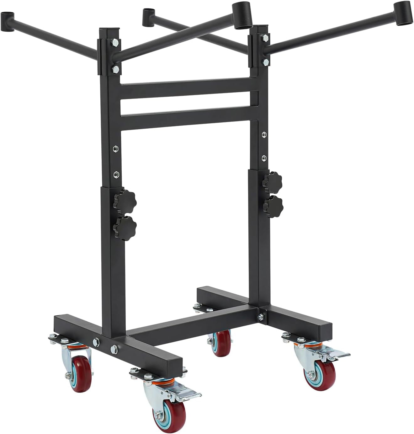 Folding Chair Cart, Adjustable Folding Chair Storage Rack – Holds 12 ...