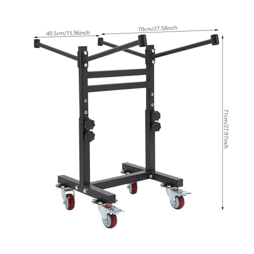 Folding Chair Cart, Folding Chair Rack Storage with 4 Wheels(2 with ...