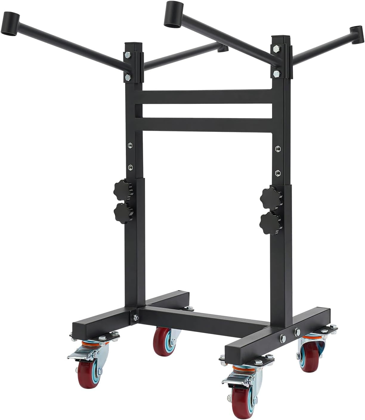 Folding Chair Cart, Folding Chair Rack Storage with 4 Wheels(2 with ...