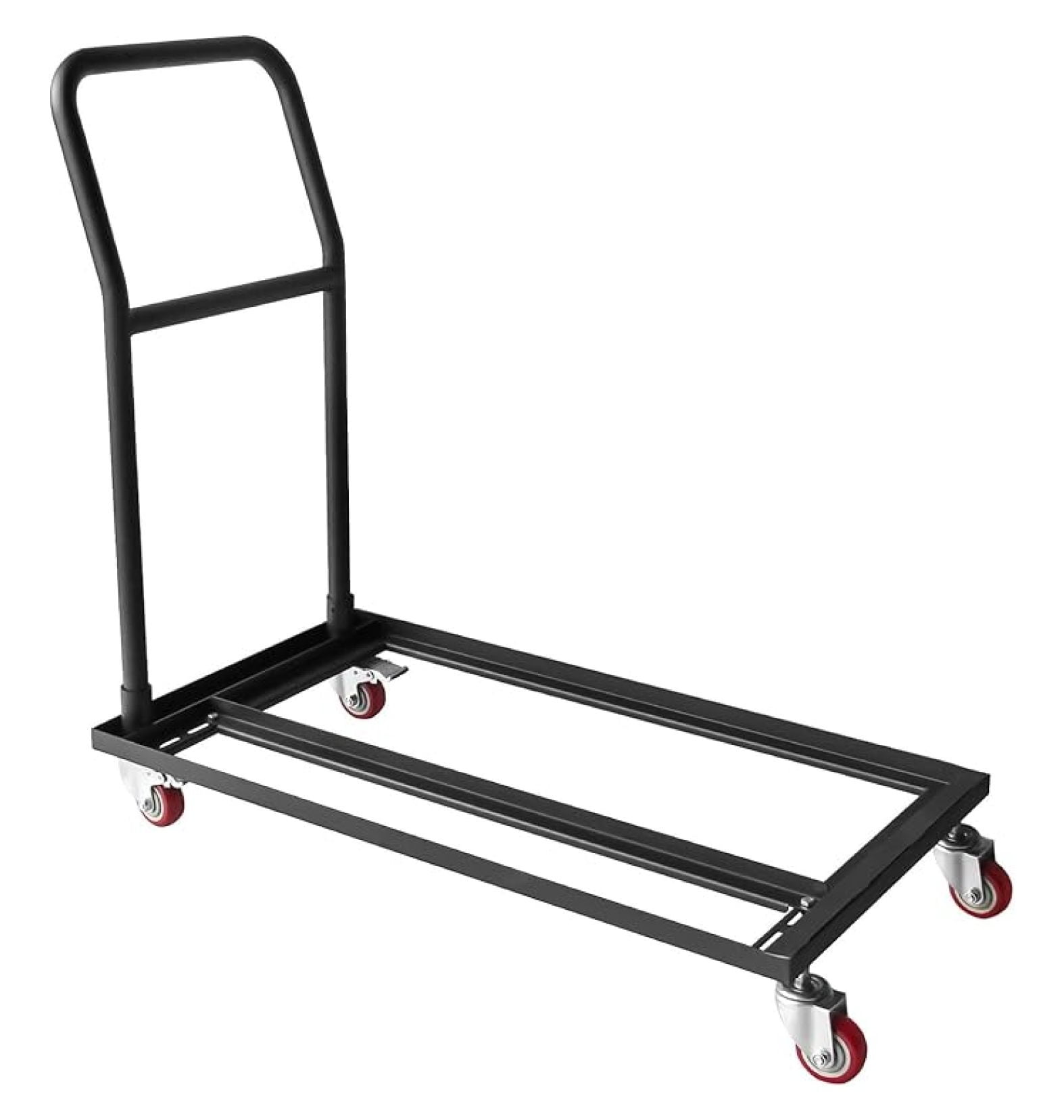 Folding Chair Dolly Black Multifunction Folding Chair Cart , Foldable ...