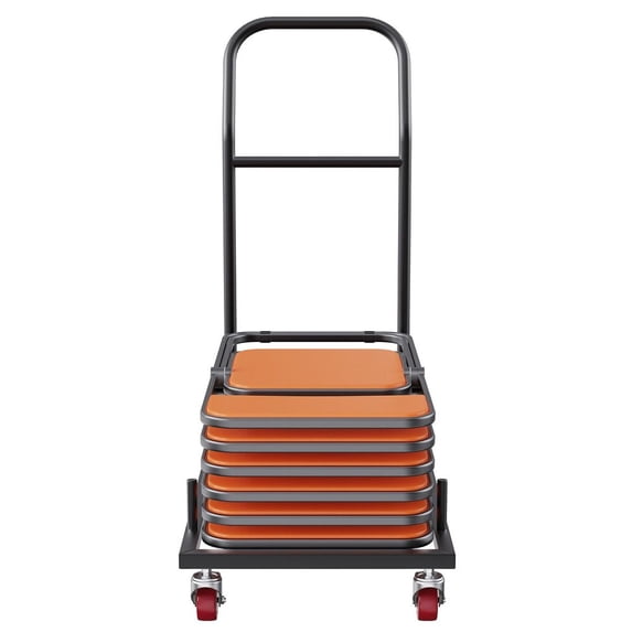 Folding Chair Dolly, Iron Commercial Cart with 12 Chairs Capacity ...