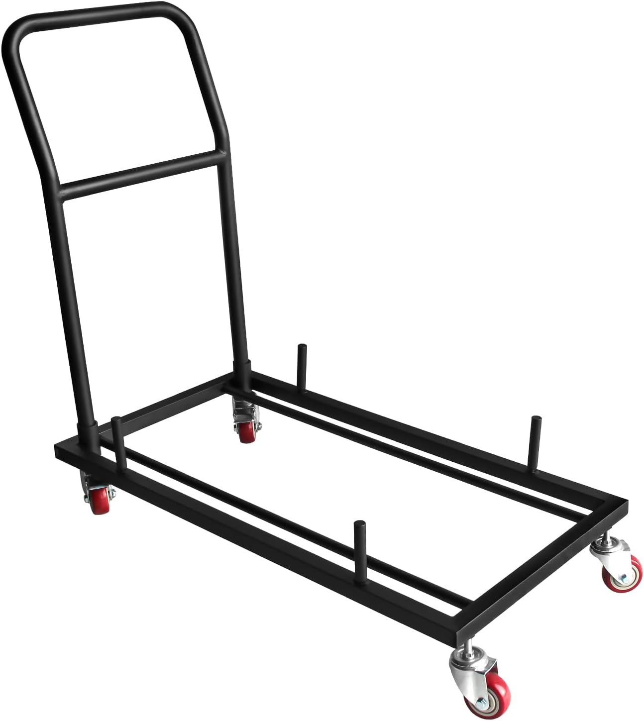 Folding Chair Dolly with 2 Swivel Casters, 300Lbs Capacity Folding ...