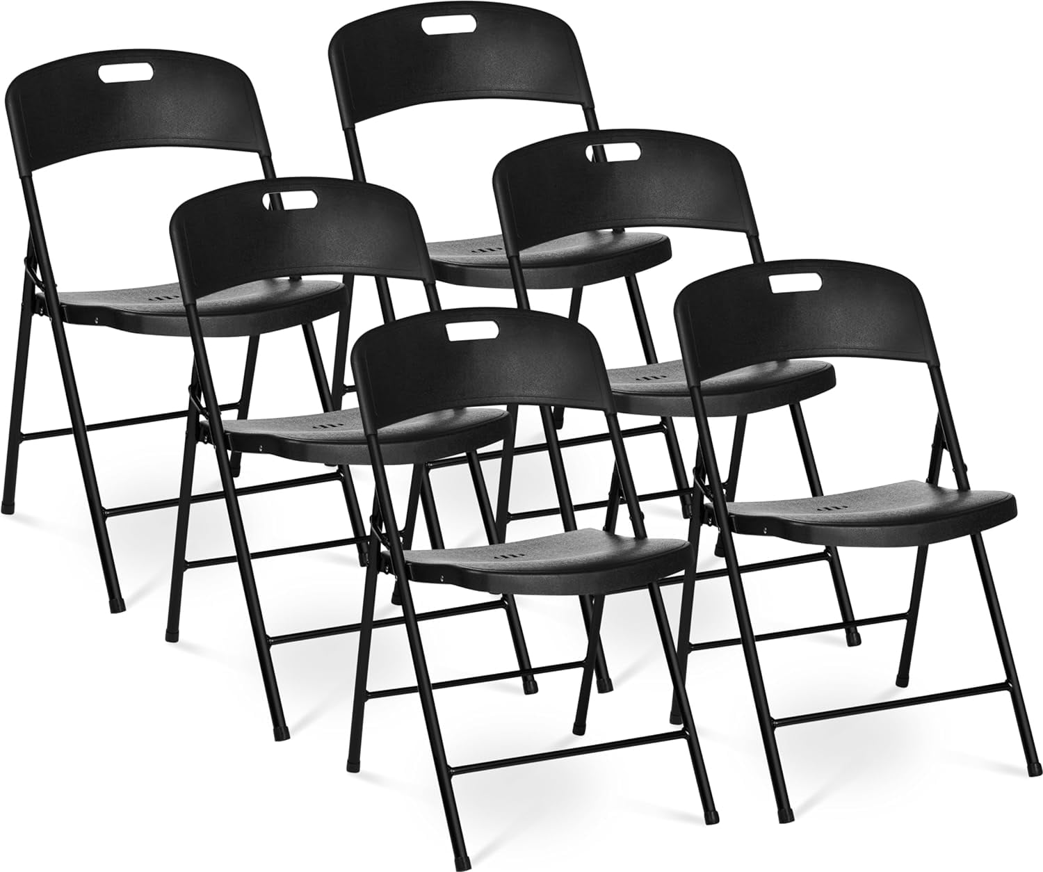 Folding Chair, Indoor Outdoor Plastic Commercial Stackable Foldable ...