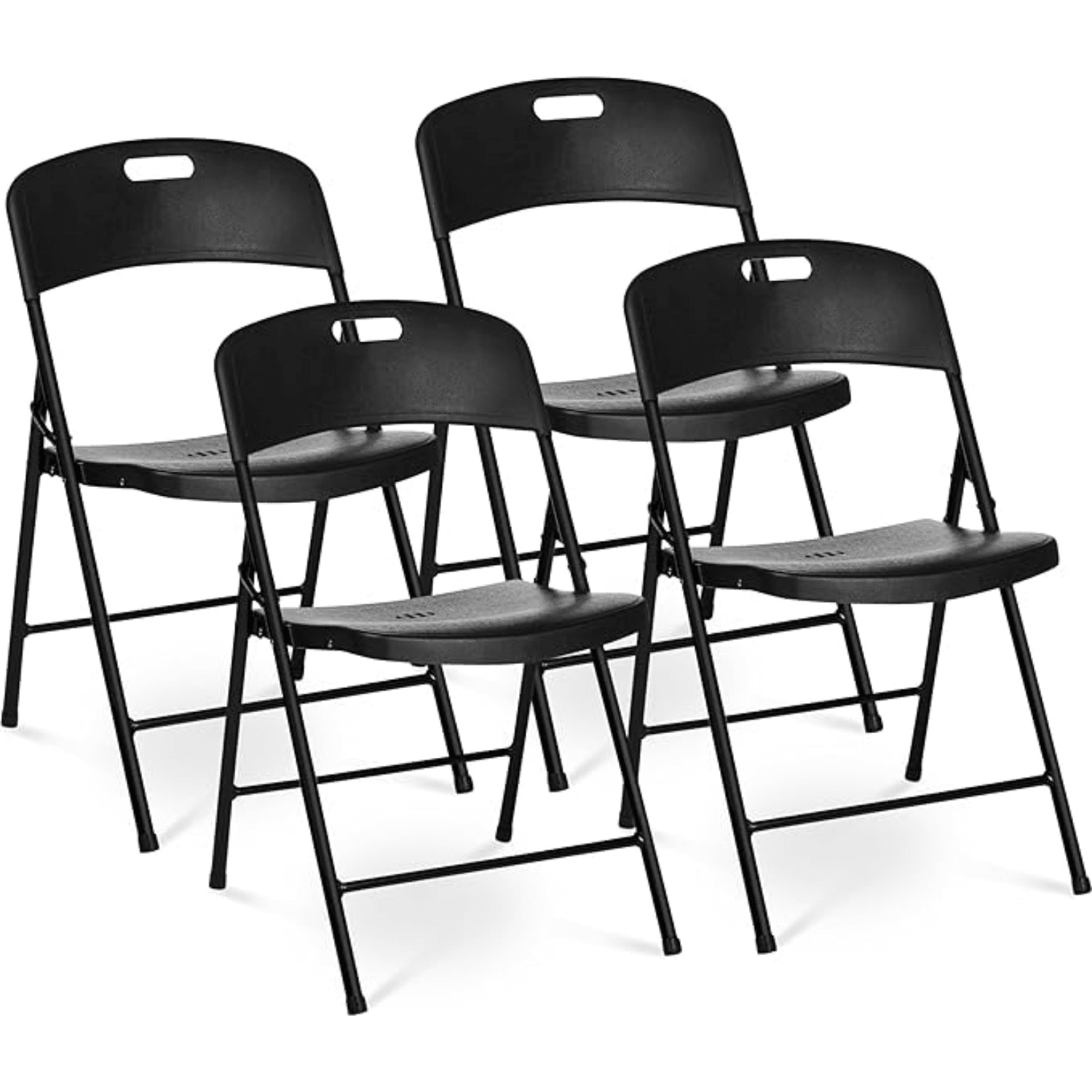 Folding Chair, Indoor Outdoor Plastic Commercial Stackable Foldable ...