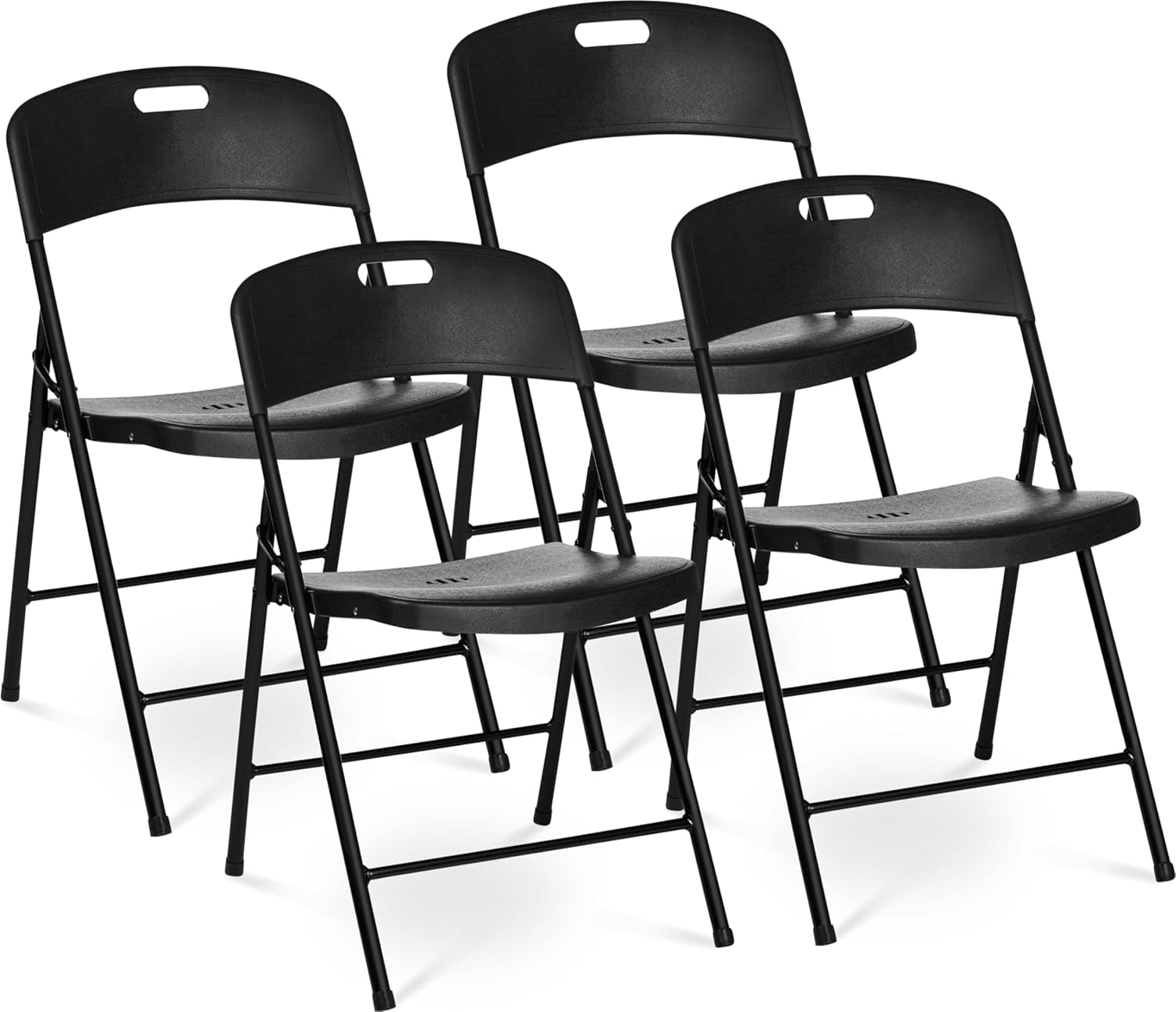 Folding Chair, Indoor Outdoor Plastic Commercial Stackable Foldable ...