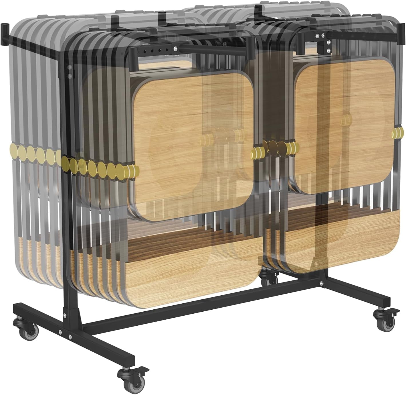 Folding Chair Rack, Folding Chair Storage for 25 Chairs, 380 lbs W ...