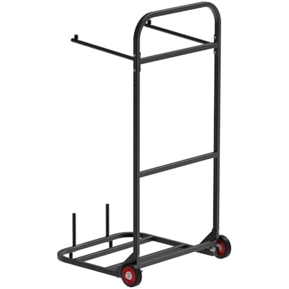 Folding Chair Rack,Single Tier Folding Chair Storage Cart for 10 Chairs ...