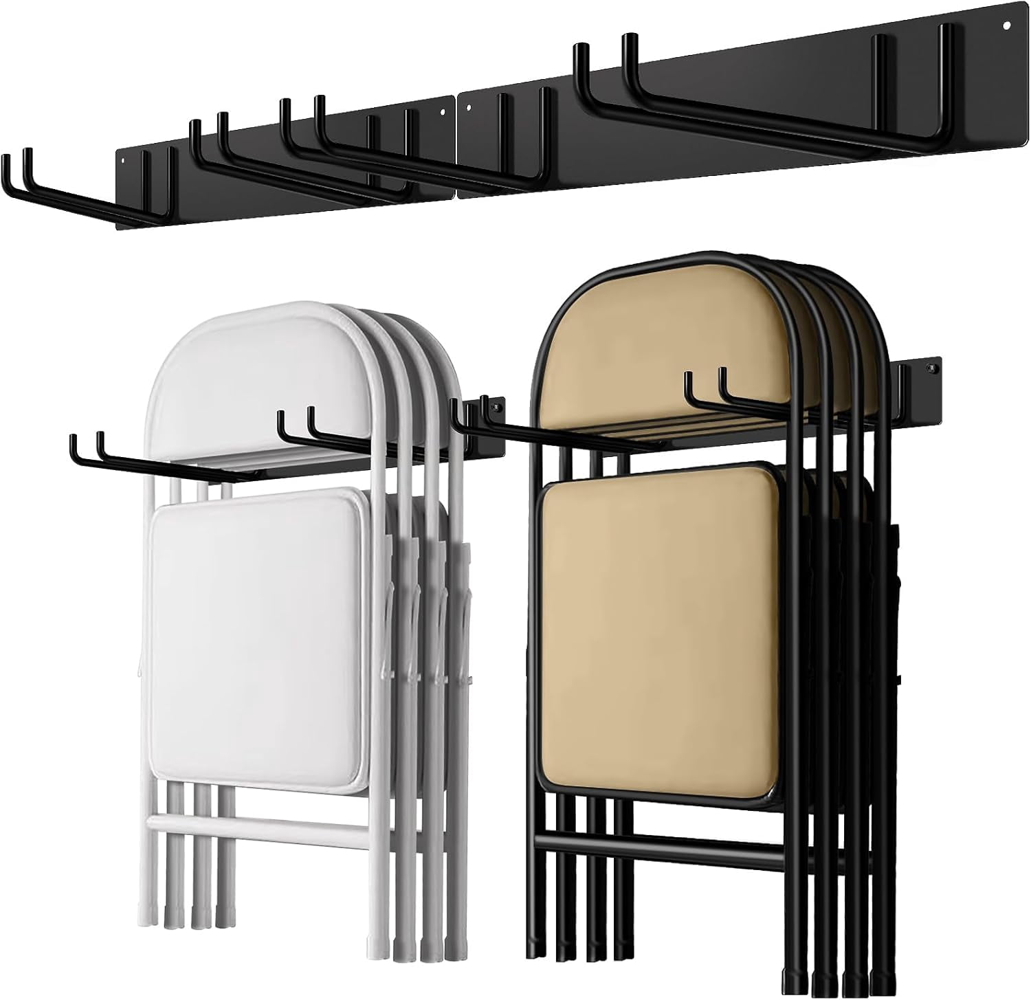 Folding Chair Storage Rack for Chair Organization and Garage Wall Mount ...