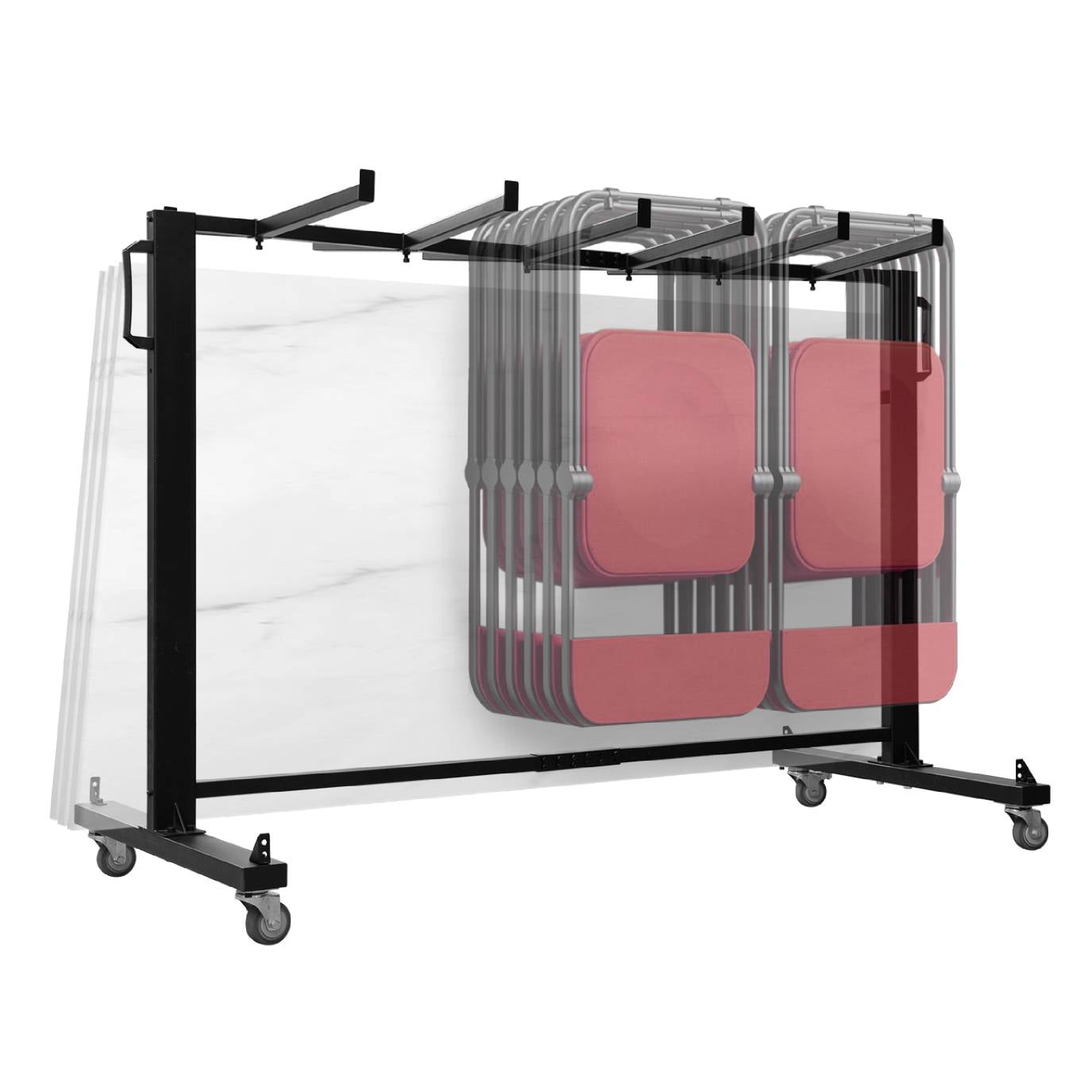 Folding Chair and Table Cart for 12 Tables or 42 Chairs, 550lbs ...