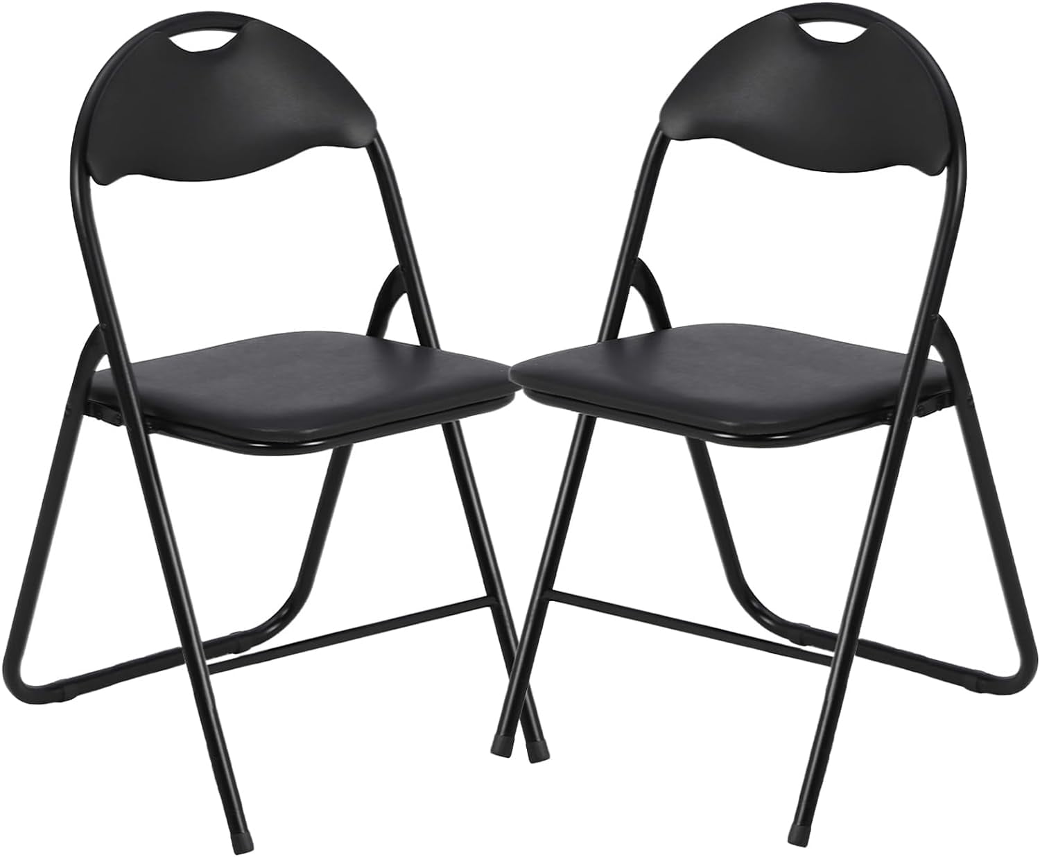 Folding Chairs with Cushion, Outdoor & Indoor Event Portable Metal ...