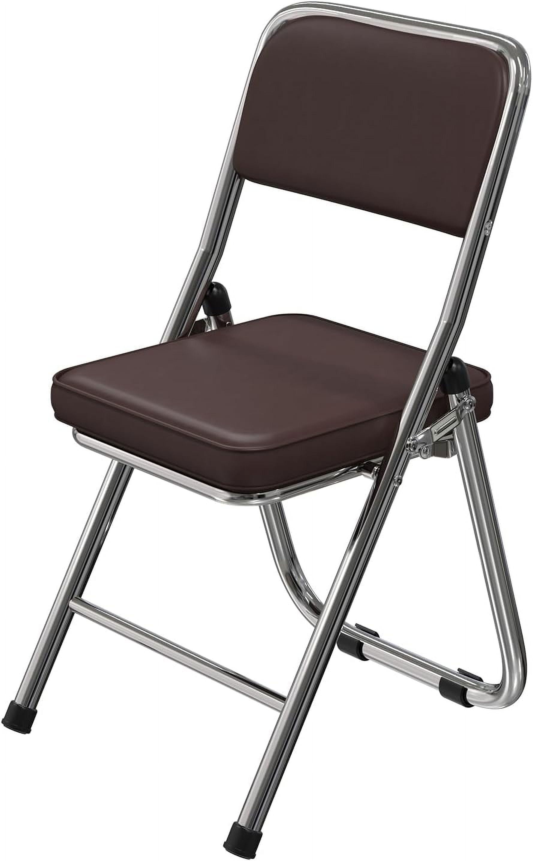 Folding Chairs with Ultra Thick Padded Seats, Foldable Chair Indoor ...