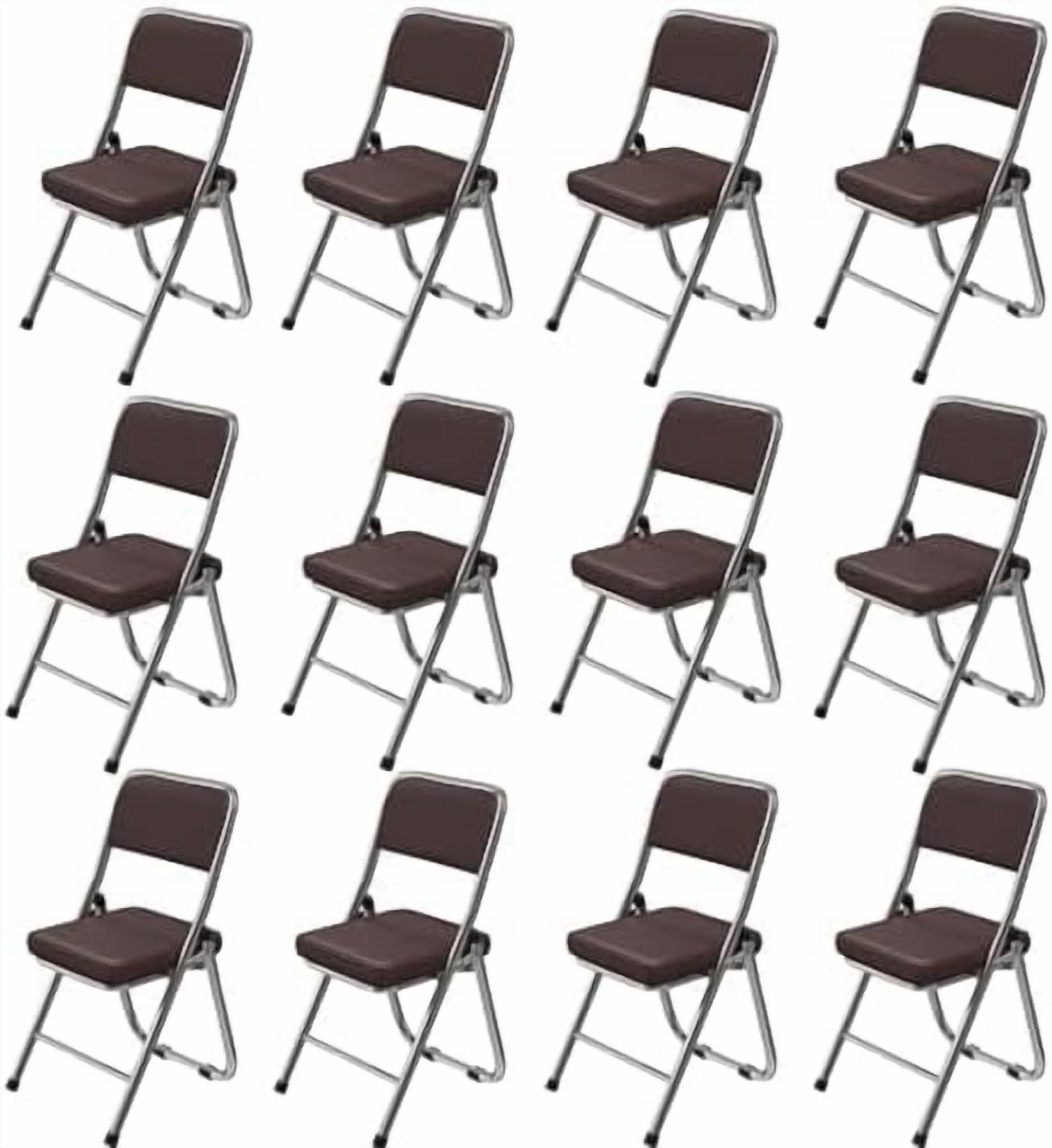 Folding Chairs with Ultra Thick Padded Seats, Foldable Chair Indoor ...