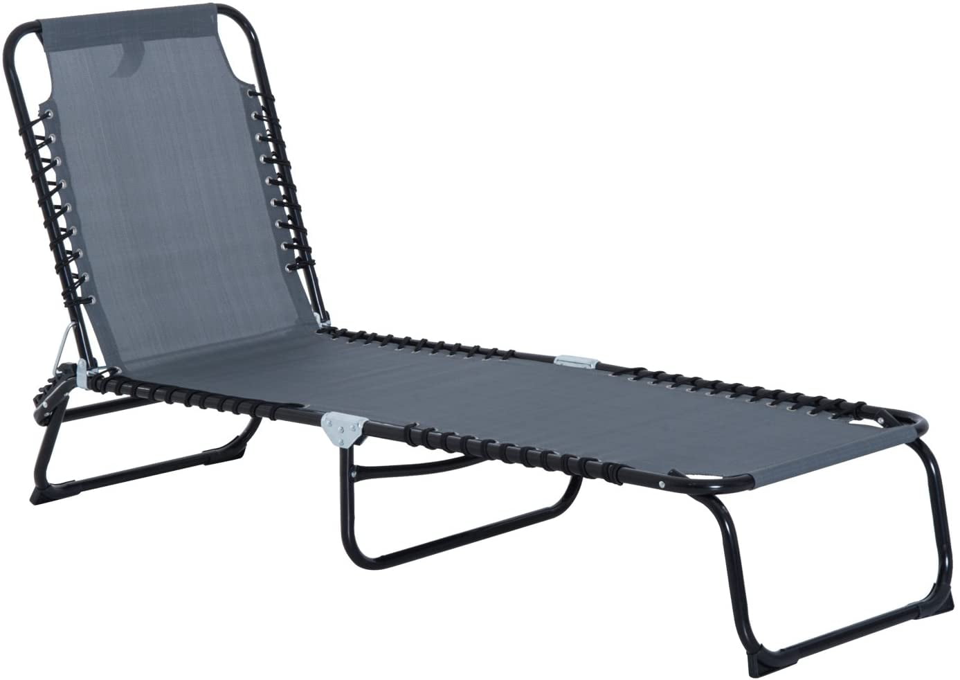 Folding Chaise Lounge Chair, Patio Sun Tanning Chair, Outdoor Chaise ...