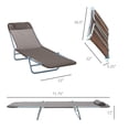 Folding Chaise Lounge Chair, Pool Sun Tanning Chair, Outdoor Lounge ...