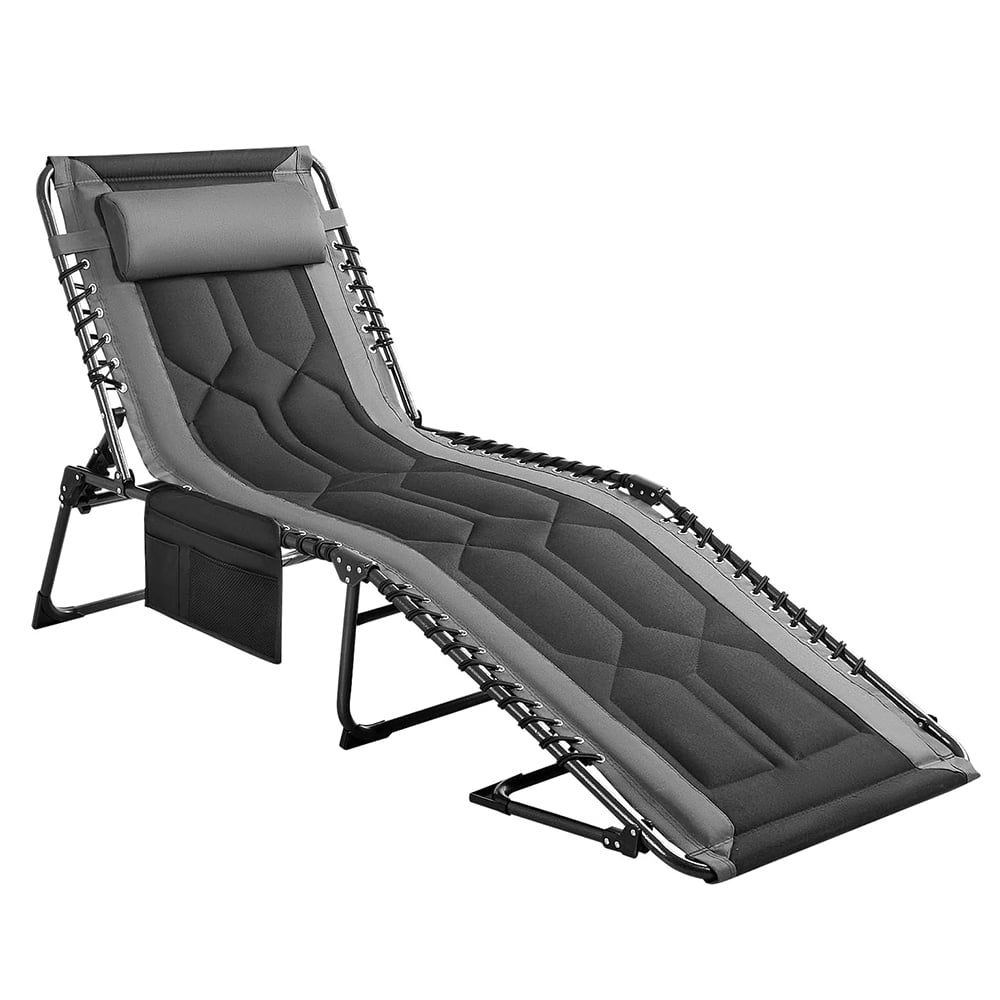 Folding Chaise, Lounge Chairs 4-Position Adjustable, Lounge Outdoor ...