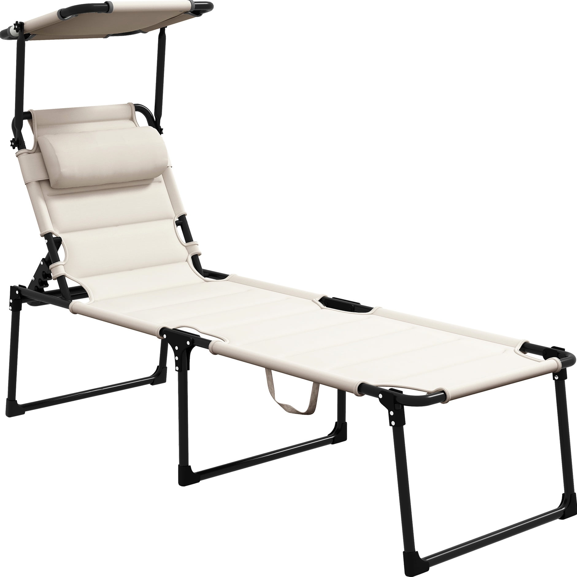Folding Outdoor Chaise | High-Density Oxford & Strong Steel ...