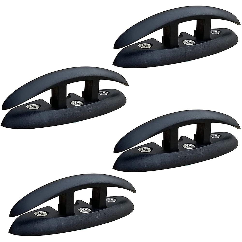 Folding Cleat,4 Pcs 5Inch Flip-Up Dock Cleat Marine Grade Nylon (Black ...