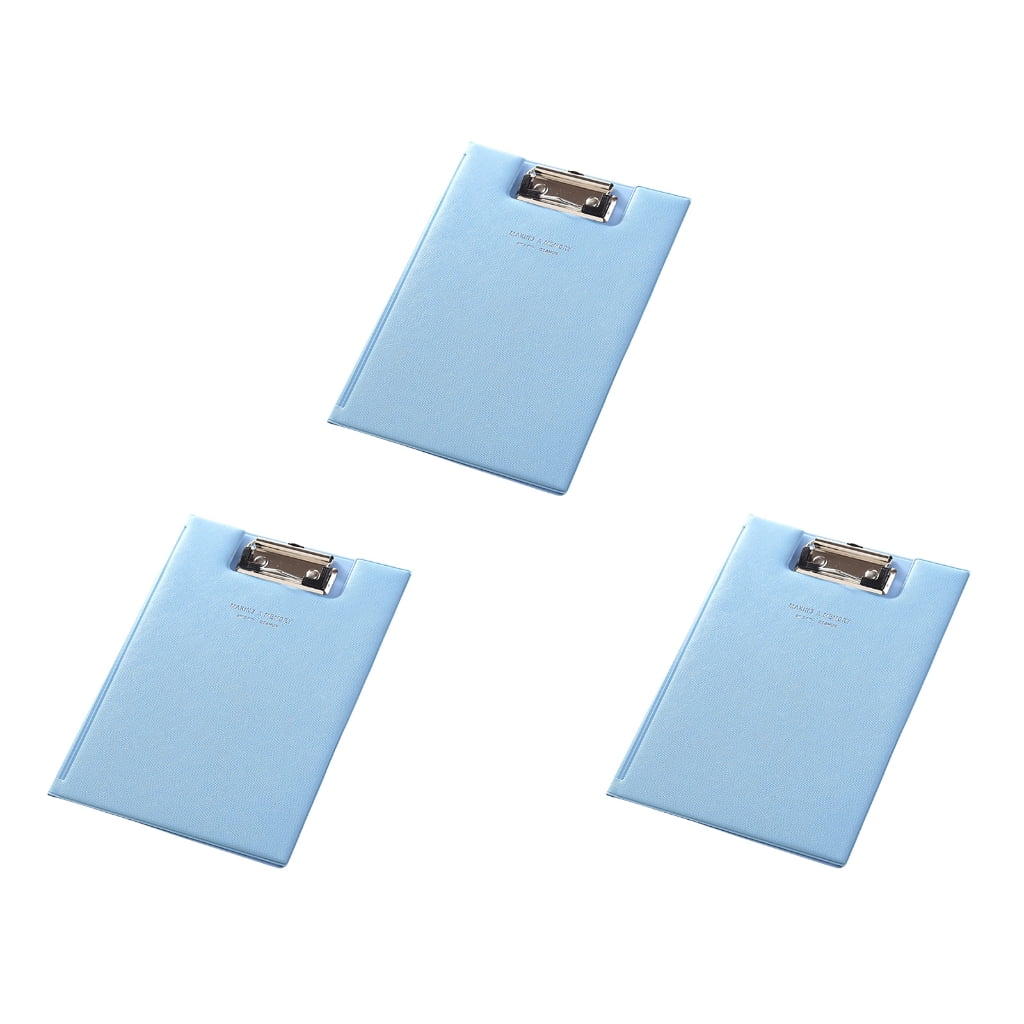 Folding Clipboard with Clear Internal Pocket Leather Clipboard Folder ...