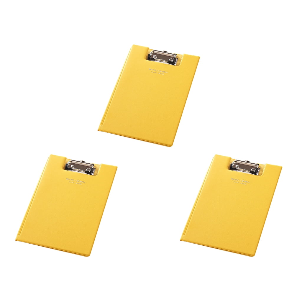 Folding Clipboard with Clear Internal Pocket Leather Clipboard Folder ...
