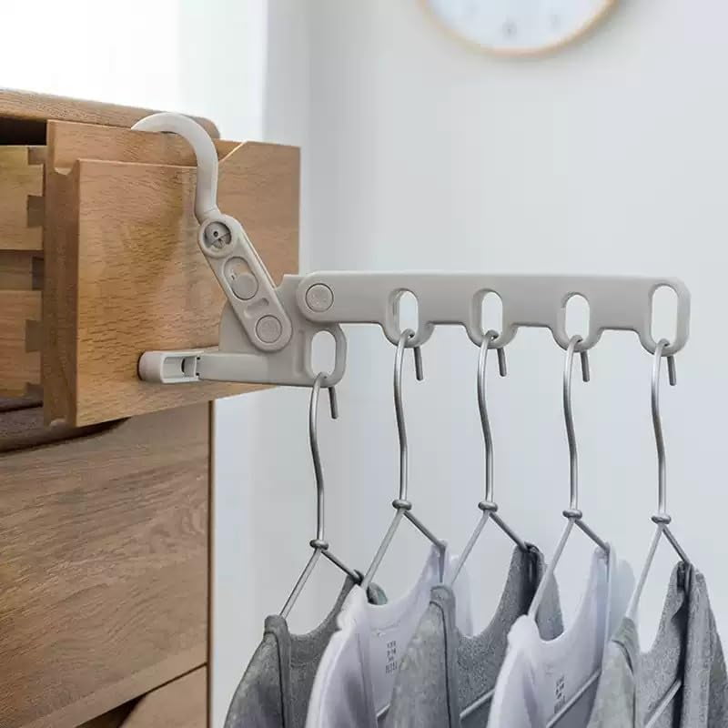 Folding Clothes Drying Rack with 5 Holes - Portable Clothes Drying Rack Over The Door,Hanging ...