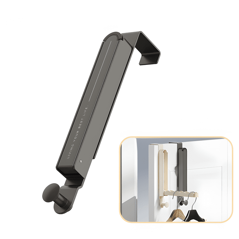 Folding Clothes Drying Rack, Heavy Duty Aluminum Alloy Over the Door ...