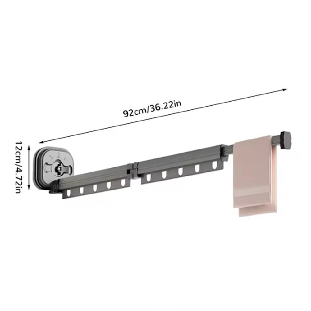 BCLONG Folding Clothes Hanger Indoor Retractable Cloth Drying Rack Home ...