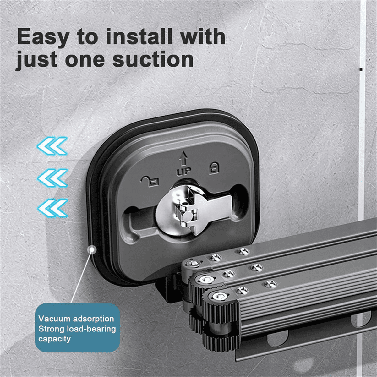 Folding Clothes Rack Aluminum Clothes Hangers Black Wall Mount Rack ...