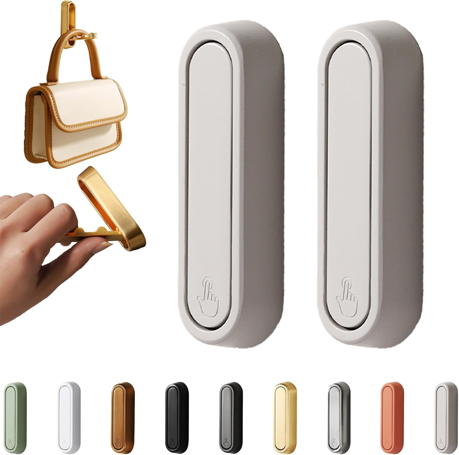 Folding Coat Hooks, 2 Pcs Foldable Gold Wall Hooks Heavy Duty Foldable ...