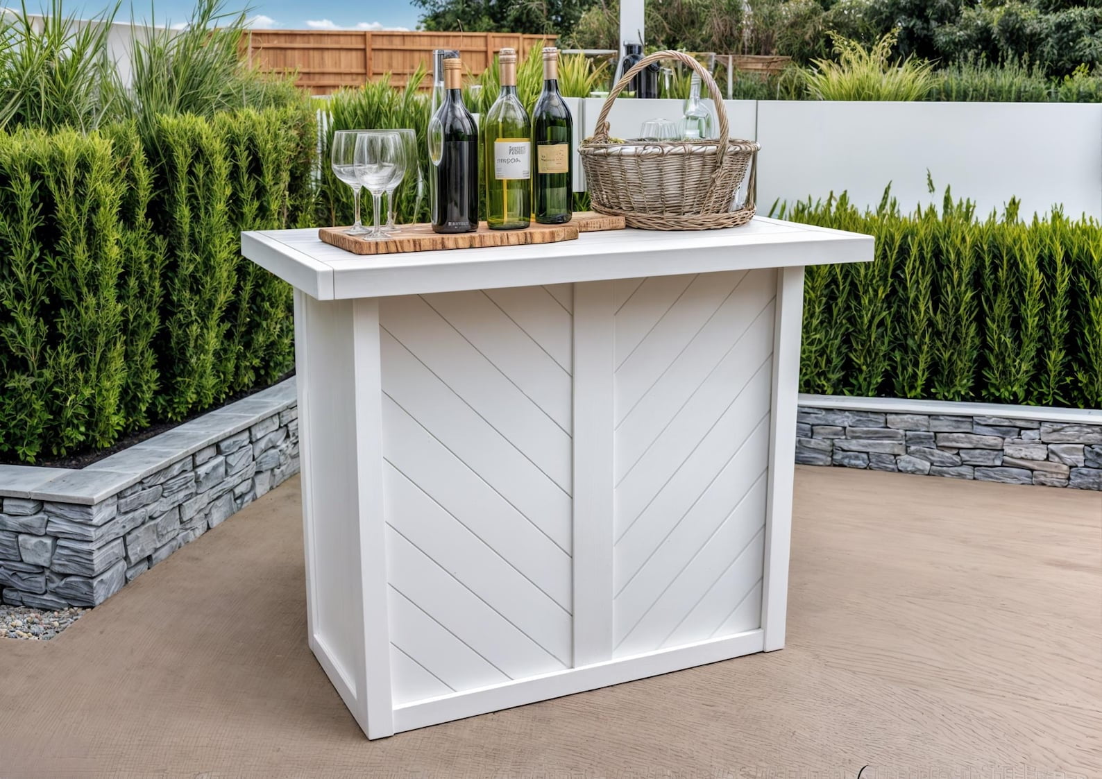 Folding Coffee Bar Collapsible Outdoor Backyard Event Bar Plans with ...