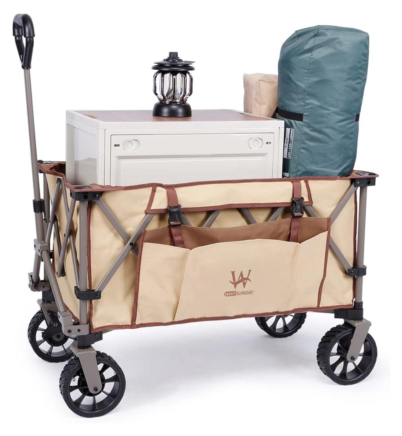Folding Collapsible Utility Camping Park Cart - Heavy Duty Outdoor Park ...