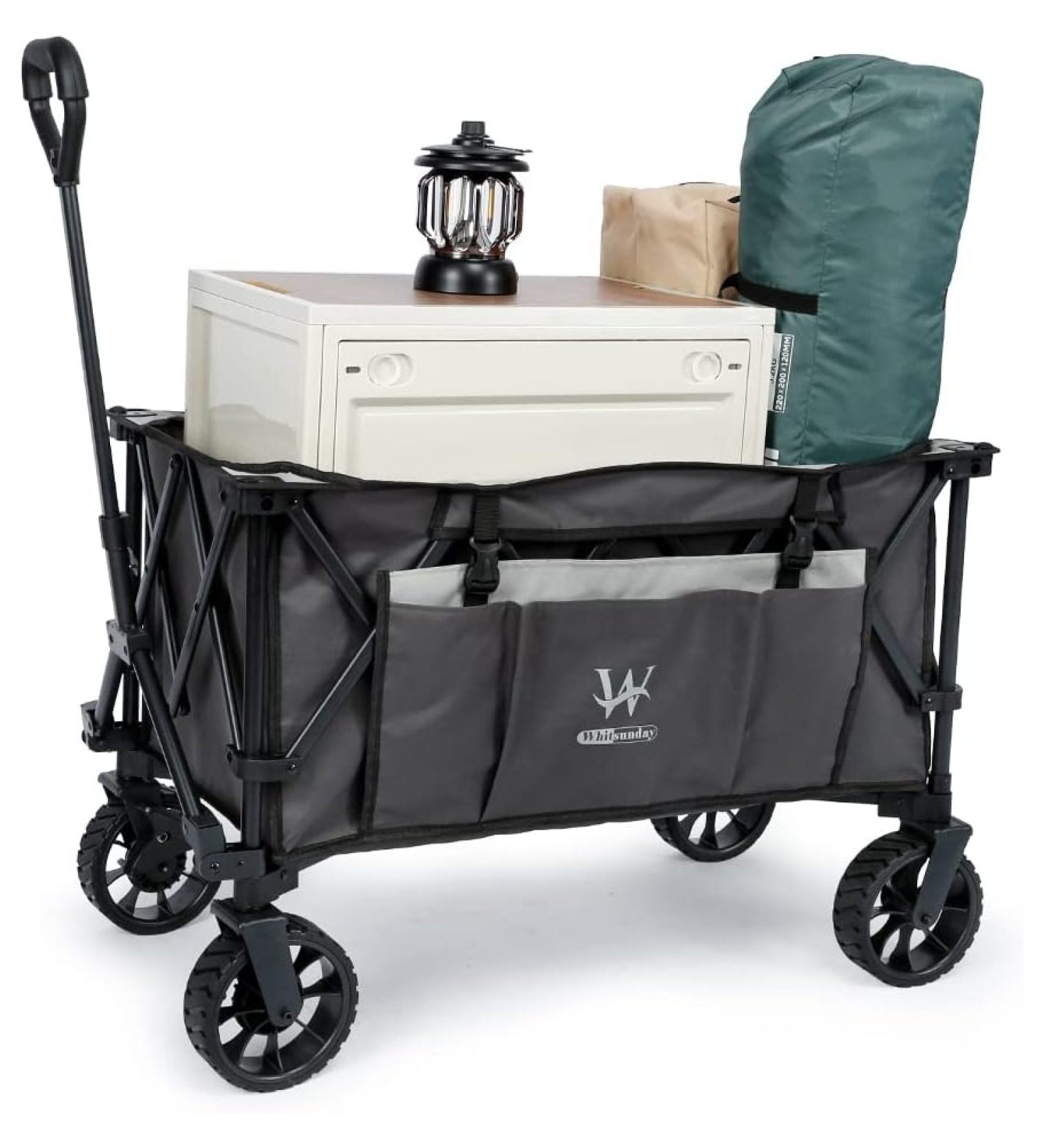 Folding Collapsible Utility Camping Park Wagon Cart Heavy Duty Wagon ...