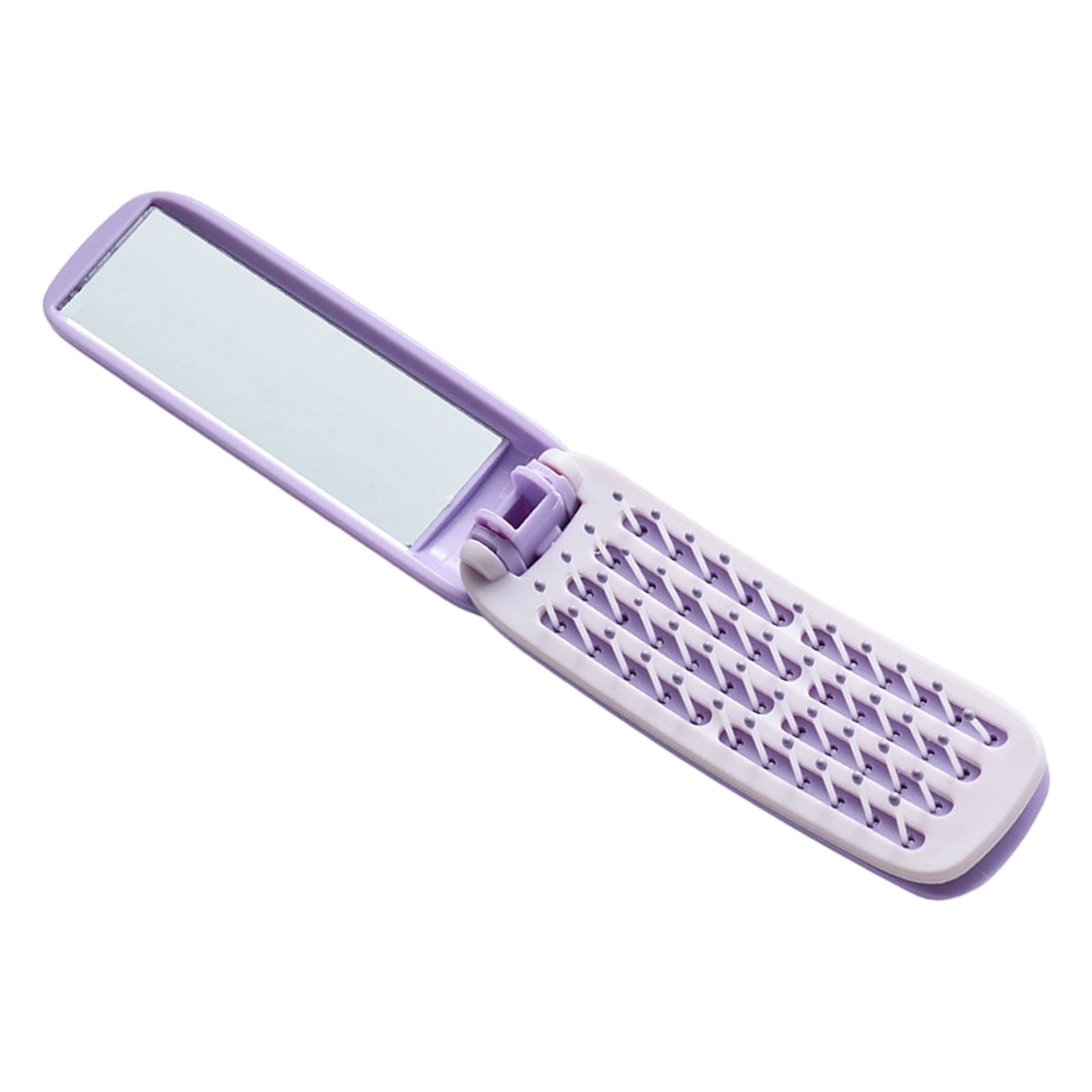 Folding Comb Having Built In Glass And Soft Bristles Hair Brush For ...