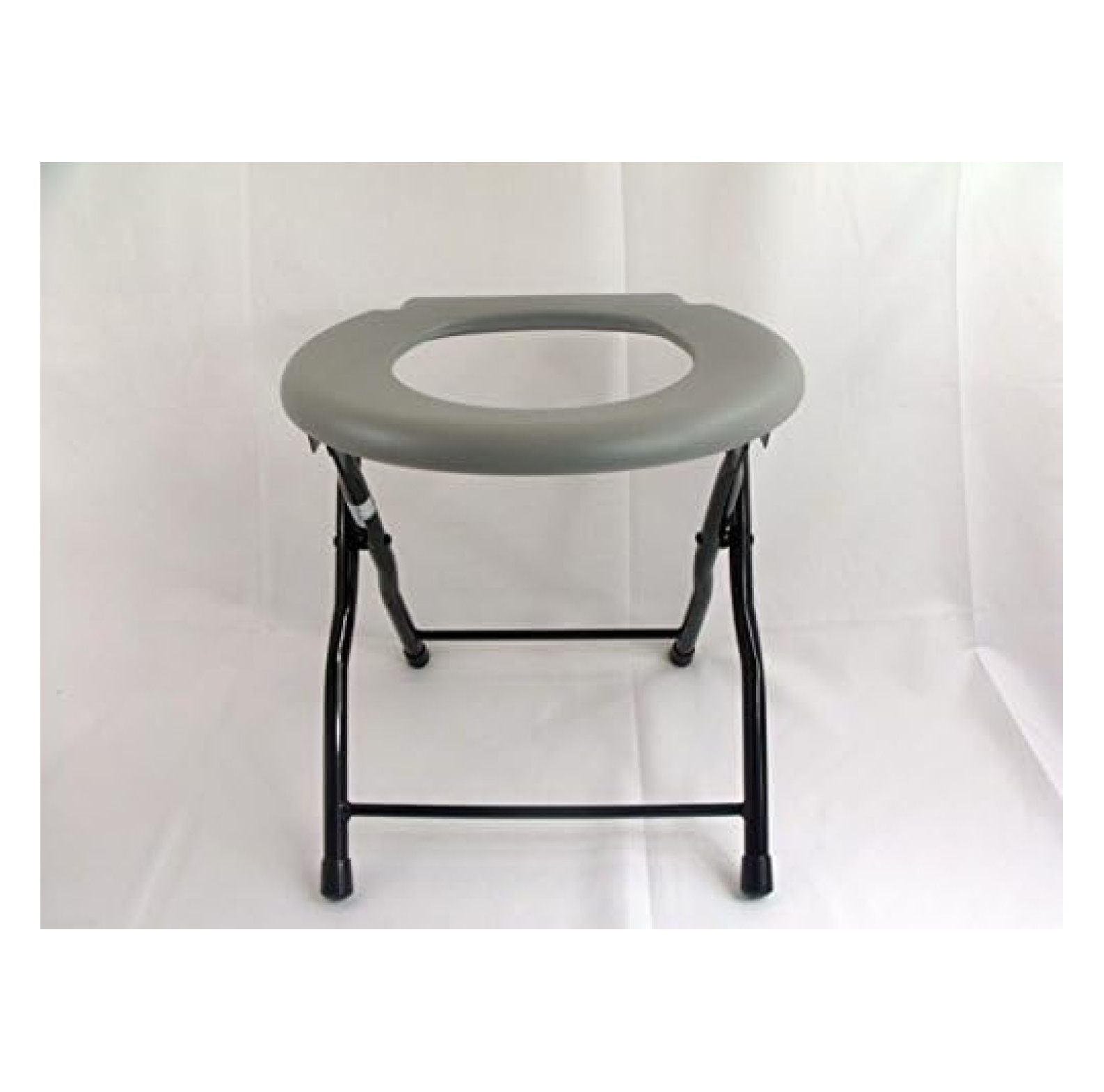 Folding Commode Chair Steel Portable Camping Toilet Seat, 250 Pounds ...