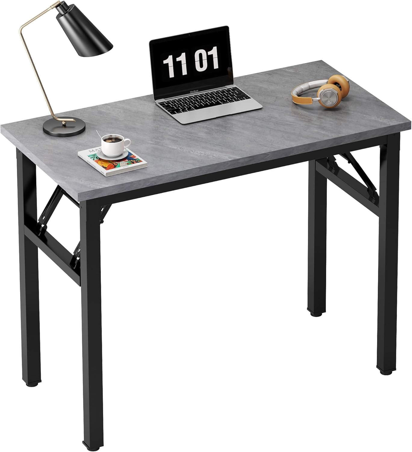 Folding Computer Desk - 31.5 Inch Foldable Office Writing Work Study ...