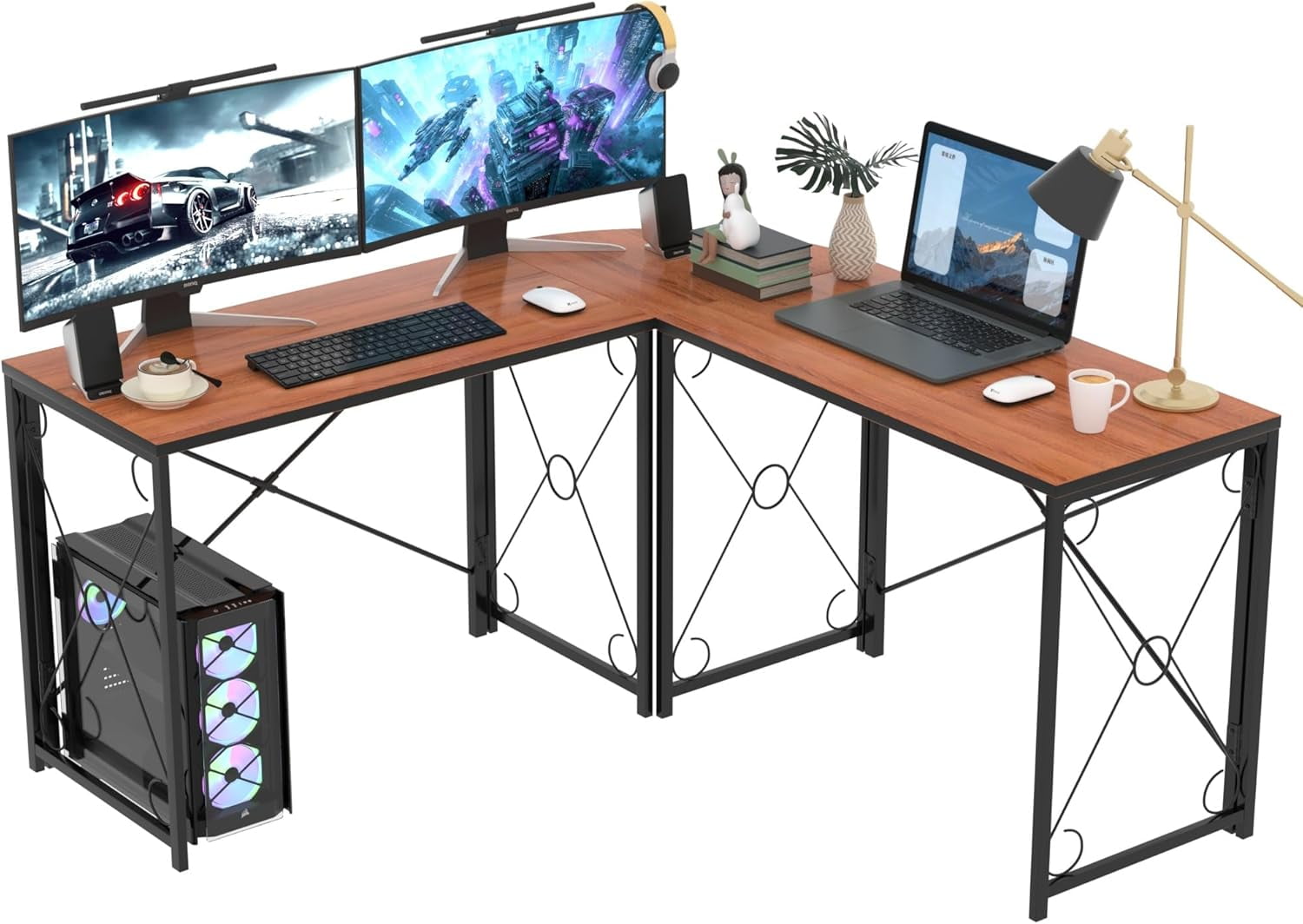 Folding Computer Desk Simple Laptop Table Home Office Workstation for ...
